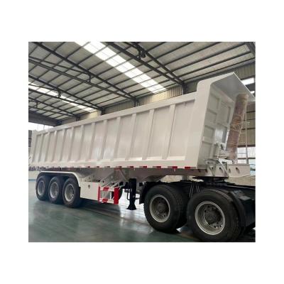 China Steel Self Dumping Trailer/ 4 Axles 70 Tons Heavy Tipper Truck Dump Tipping for Your for sale