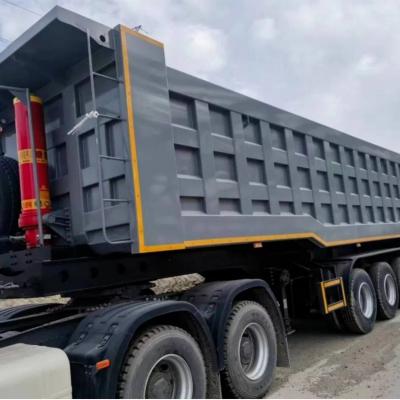 China Custom prime Hydraulic Cylinder Steel Rear Dump Trailer for Heavy Duty Applications for sale