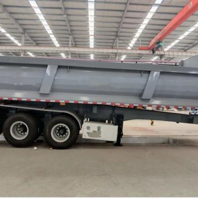 China 80-50ton U Shape Rear Dump Box Tipper Truck Semi Trailer for Heavy Load Transportation for sale