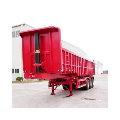 China Customized 45T/60T/80T Dump Semi Trailer with 3/4 Saf Axles and Air Suspension for sale