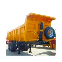 China Customized 45T/60T/80T Dump Semi Trailer with 3/4 Saf Axles and Air Suspension for sale
