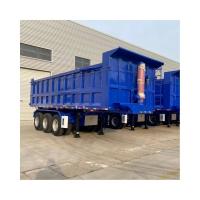 China Flatbed 3 Axle 60 Ton 80 Ton 100 Ton Tipper Rear Dump Trailer Truck After-sales Service for sale