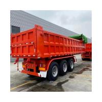China 4 Axle Manufacture 100 Tons Truck Tipper Dump Rear Semitrailer for Heavy Duty Machinery for sale