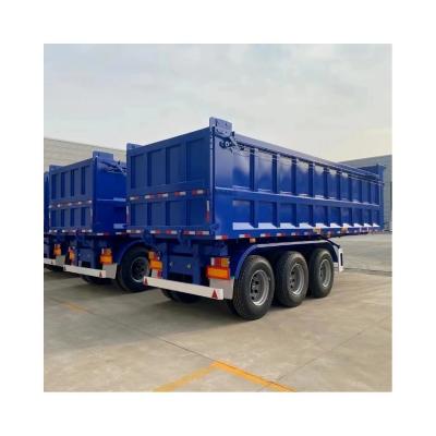China 3/4/5/6 Axles Steel Hydraulic Tippingrear End Dumper Dump Heavy Duty Sinotruk Mining Farm Cargo Tipper Truck Semi Trailer in Africa for sale
