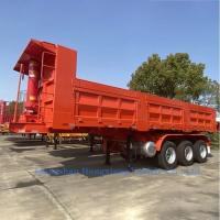 China 3 Axle Rear End Tipper Truck Dumper Semi Trailer with ABS Anti-lock Braking System for sale