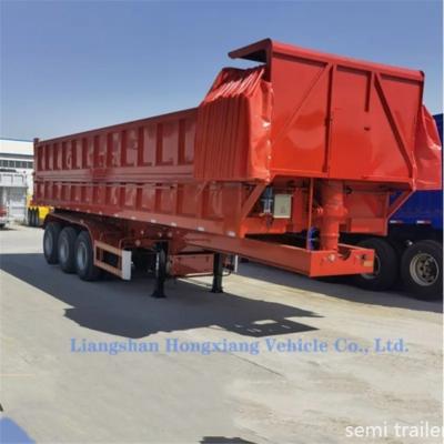 China ABS Anti-lock Braking System Hydraulic Cylinder 3 Axles 50tons U Type Dump Trailer for sale