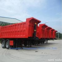 China Truck Trailer Manufacturers in Dump Semi Trailer with Dual Line Braking System for sale