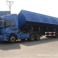 China Max Payload 100t 50tons 5axles U Shape Rear Dump Semi Truck Trailer for Your Benefit for sale