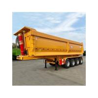 China Cross Arm Type 3 Axle 40t 60t Hydraulic Dump Trailer Tipper Dumper Truck Trailer for sale