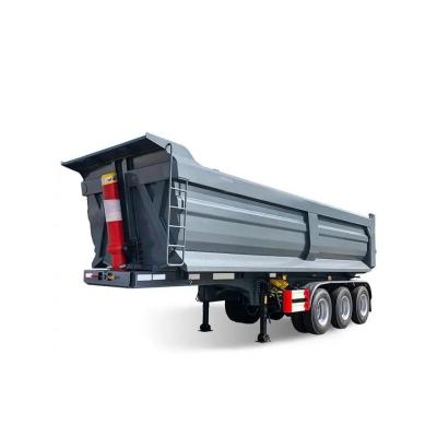 China 3 Axles 50 Tons Semi Trailer U Type Dump Trailers Customization for Grain Stone Sand for sale