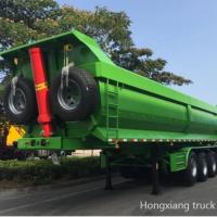 China Truck Trailer 80ton Tipper Trailer Rear Dump Truck with Design and in the for sale