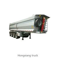 China Suspension Mechanical Suspension Truck Trailer 5 Axles Hydraulic Rear Dump Semi Trailer for sale