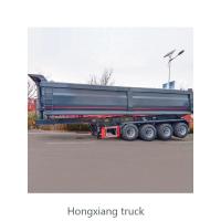 China Suspension Mechanical Suspension Truck Trailer 5 Axles Hydraulic Rear Dump Semi Trailer for sale