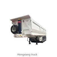 China Suspension Mechanical Suspension Truck Trailer 5 Axles Hydraulic Rear Dump Semi Trailer for sale