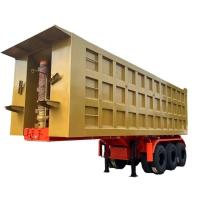 China 12 Tire Number Dump Semi-Trailer 40t 50t Truck 3-Axle U-Shaped for Hydraulic Mining Tractor for sale