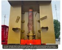 China Flatbed 3axles 35m3 End Dump Tipper Semi Trailer with 12 Tires Tire Number 12 for sale