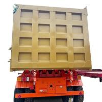China 60 Ton 40cbm Dump Tipper Semi Trailer Meter Tipper Semi Truck Tipping Trailer with Electric Tarpaulin for sale