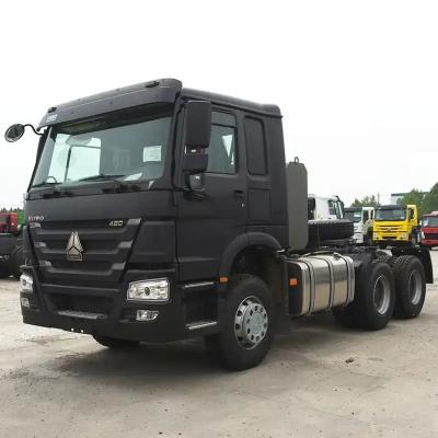 China Maximum Torque Nm 500-1000nm Sinotruck HOWO 371HP 6X4 Used Trailer Head Tractor Truck for sale