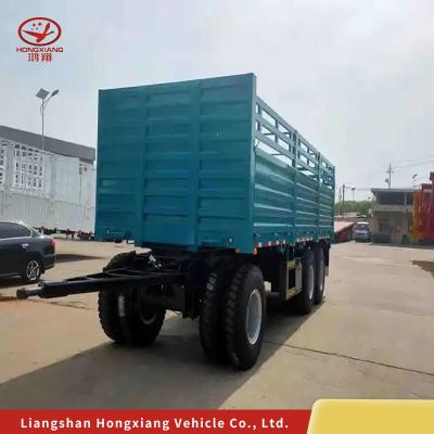 China 3 Axles Tipper Semi Trailer Rear Dump Trailer 13500X3000X1550 mm with Landing Leg 28t for sale