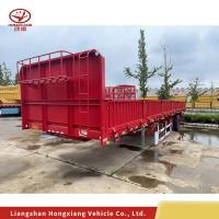 China Heavy Duty 2240mm Tread Axle Hydraulic Cubic Meters Tipper Truck Dump Semi Trailer for sale