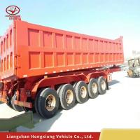 China Farm Trailer Drawbar Tipper Side Farm Dump Semi Trailer Armenia Grade Heavy Duty for sale