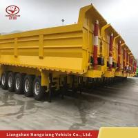 China Semi Tipping Trucks 28t Landing Leg Axles Tipper Dump Truck Trailers for sale