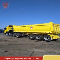 China Semi Tipping Trucks 28t Landing Leg Axles Tipper Dump Truck Trailers for sale