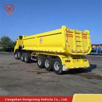 China Semi Tipping Trucks 28t Landing Leg Axles Tipper Dump Truck Trailers for sale