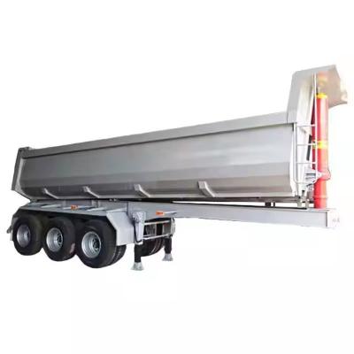 China 1 Year After-sales Service Hydraulic Lift Flatbed Trailer with Manual Landing Leg for sale