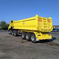 China 4 Axles U Type End Dump Trailer Tipper Semi Truck Trailer with Cross Arm Suspension for sale