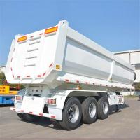 China 4 Axles U Type End Dump Trailer Tipper Semi Truck Trailer with Cross Arm Suspension for sale