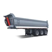 China 4 Axles U Type End Dump Trailer Tipper Semi Truck Trailer with Cross Arm Suspension for sale