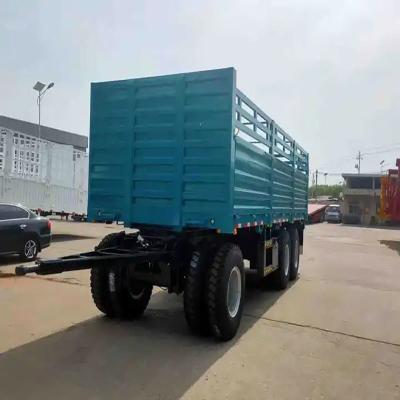 China Shipping Axles Flatbed Semi Truck Trailers with 13500X3000X1550 mm Heavy Duty Grade for sale