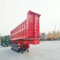 China 13t Axle Hydraulic Cylinder Self Rear Dump Tipping Truck Cargo Semi Trailer for Cargo for sale