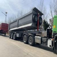 China Africa Heavy Duty Axle Ton Tipper Truck Rear Dump Semi Trailer with 12r22.5 Tires for sale