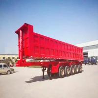 China 2 Axle 1 Year After-sales Service Dump Truck Cubic Meter Side Hydraulic Tipper Trailer for sale
