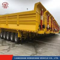 China 2 Axle 1 Year After-sales Service Dump Truck Cubic Meter Side Hydraulic Tipper Trailer for sale