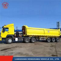 China 2/3/4 Axles U-Shaped End Rear Tipper Semi Truck Trailer for Heavy Duty Transporting for sale