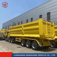China 2240mm Tread Multi-Axle Ton Hydraulic Semi Truck Trailer for Easy Dumping and Tipping for sale