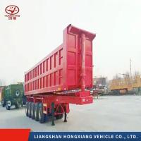 China 2240mm Tread Multi-Axle Ton Hydraulic Semi Truck Trailer for Easy Dumping and Tipping for sale