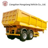 China Feet Dump Skeletal Semi Trailer with Germany Hyva Hydraulic System 13500X3000X1550 mm for sale