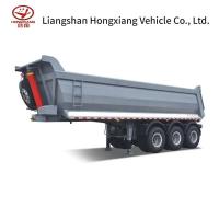 China Feet Dump Skeletal Semi Trailer with Germany Hyva Hydraulic System 13500X3000X1550 mm for sale