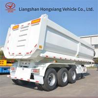 China Cross Arm Type Suspension Systems Steel Rear Dumper Semi Trailer for Heavy Duty Loads for sale