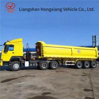 China Cross Arm Type Suspension Systems Steel Rear Dumper Semi Trailer for Heavy Duty Loads for sale