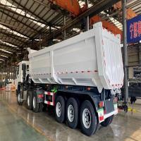 China Steel Hydraulic Cylinder 4 Axles U Type 50 Tons End Dump Trailer Tipper Semi Truck Trailer for sale