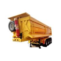 China Dump Transport Semi Trailer with 12r22.5 Tire and Cross Arm Type Suspension Made for sale