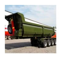 China Dump Transport Semi Trailer with 12r22.5 Tire and Cross Arm Type Suspension Made for sale