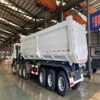China Tread 2240mm Heavy Duty 3 Axles Side Dump Semi Trailer Truck/Side Wall Tipper Dump Truck for sale