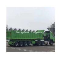 China Steel Tri-Axle U Shape Hydraulic Grain Rear End Dump Tipper Semi Trucks Trailer for Trucks for sale