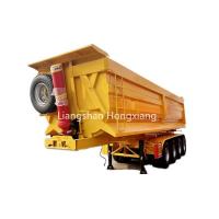 China 24cbm 24m3 Dump Trailer 40 Tons U-Shape Tipper Semi Trailer for Bauxite Transport for sale